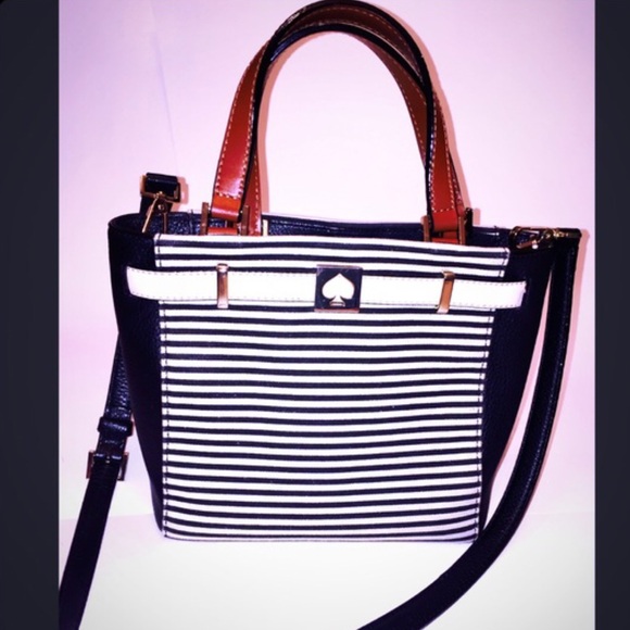 kate spade | Bags | Kate Spade Houston Street Leather And Canvas ...